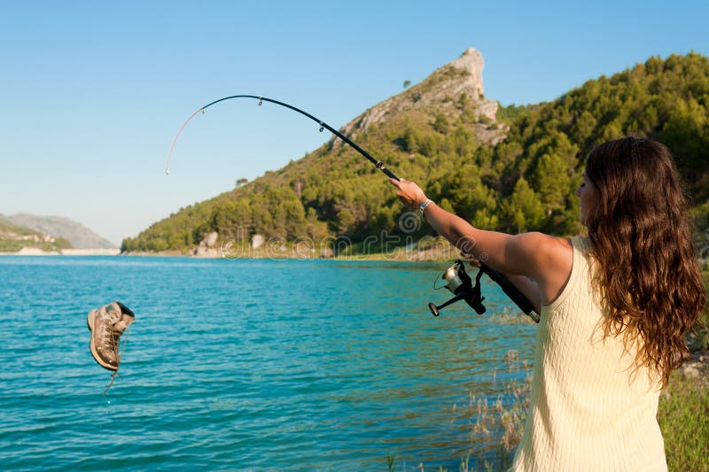 Fishing A Boot Stock Images - Image: 20044464