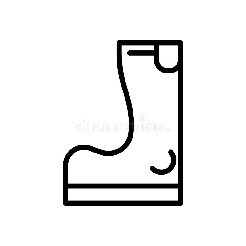 Fishing Boots Icon Design in Filled and Outlined Style Stock Vector ...