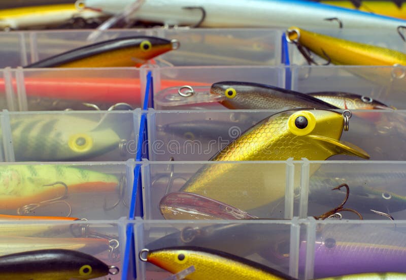 Fishing box stock photo. Image of hobby, bait, wobbler - 30653174