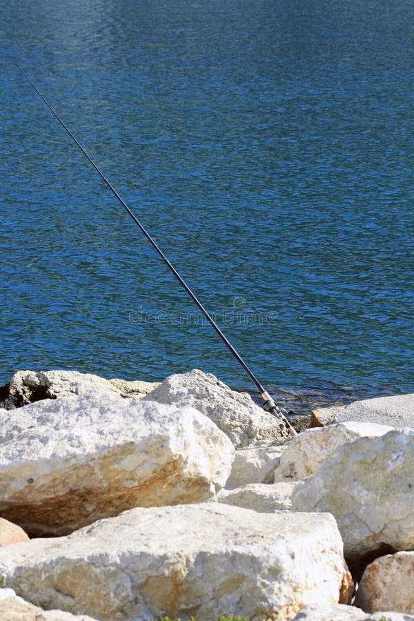 Fishing Cane stock image. Image of fishline, trip, blue - 18322077