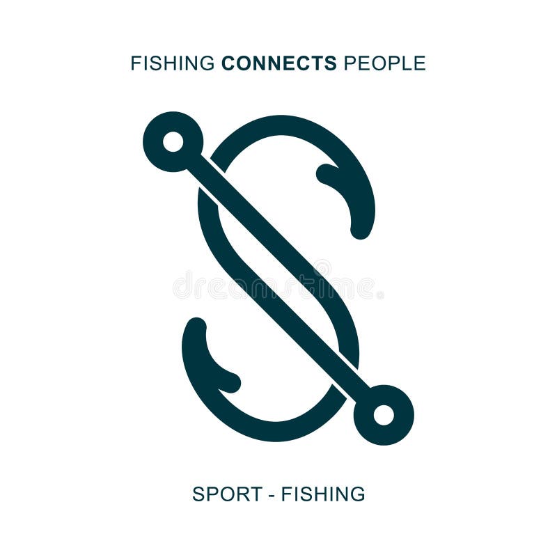 Fishing connects people stock vector. Illustration of together - 130289552