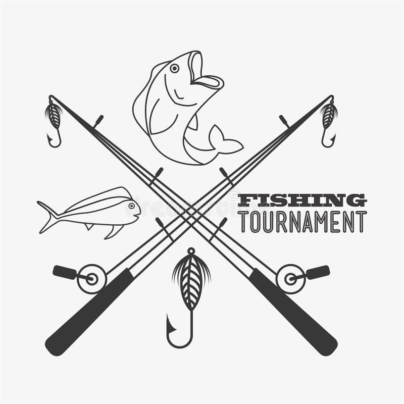 Fishing design stock vector. Illustration of hobby, fish - 47489247