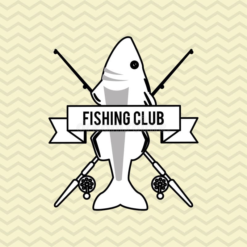 Fishing Design. Rod and Lure Illustration Stock Vector - Illustration ...