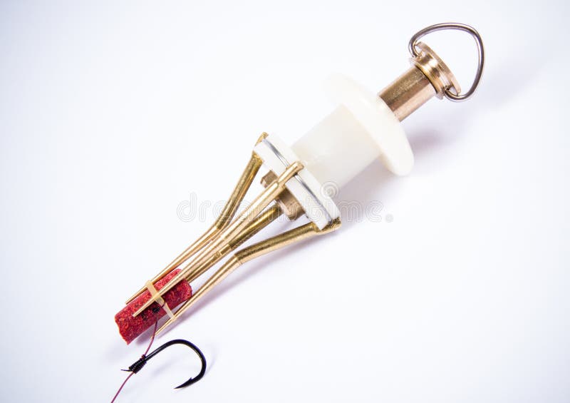 Fishing Device for Putting on the Bait. New in the Method Feeder. Stock ...