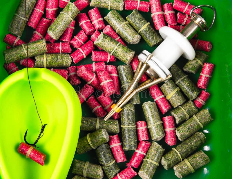 Fishing Device for Putting on the Bait. New in the Method Feeder. Stock ...