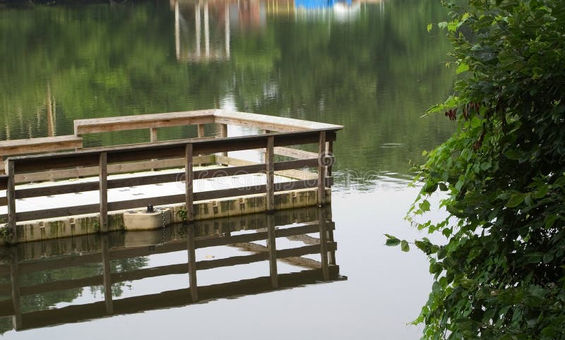 Fishing Dock stock image. Image of rails, pier, water, park - 12823