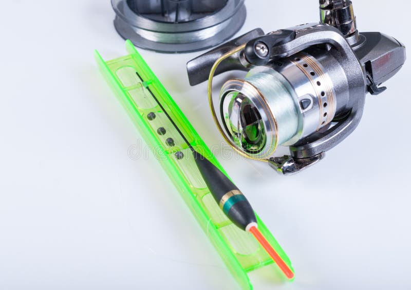 Fishing Equipment. Reel, Spool of String, Box Stock Image - Image of ...