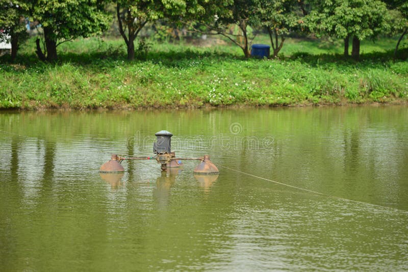 Fishing and farming pond stock image. Image of rusty - 67821681