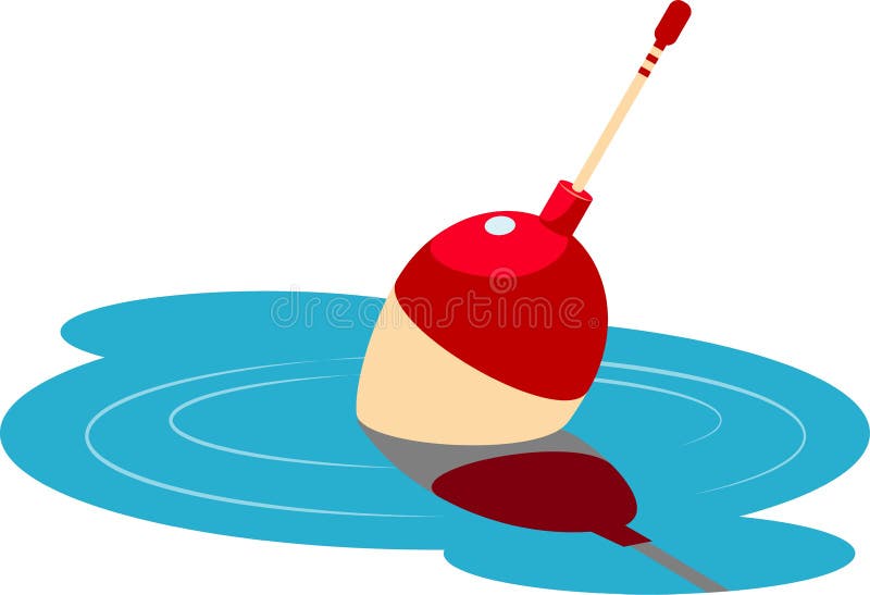 Fishing Float Floating in the Water Stock Vector - Illustration of ...