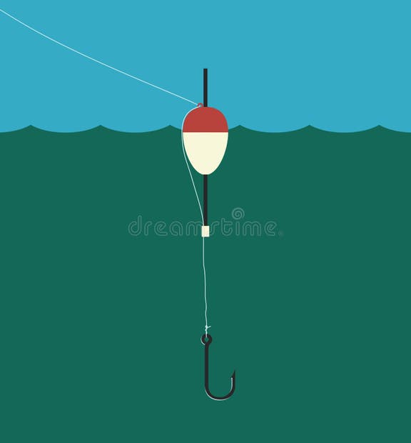 Float Fishing Line Hook Underwater Stock Illustrations – 361 Float ...