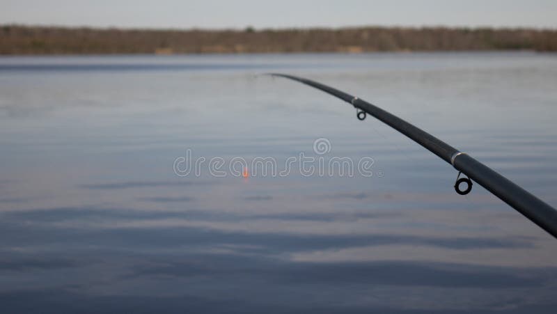 Fishing with a Float Rod on the Water. Stock Image - Image of fisherman ...