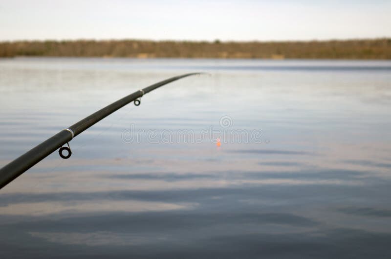 Fishing with a Float Rod on the Water. Stock Photo - Image of holiday ...