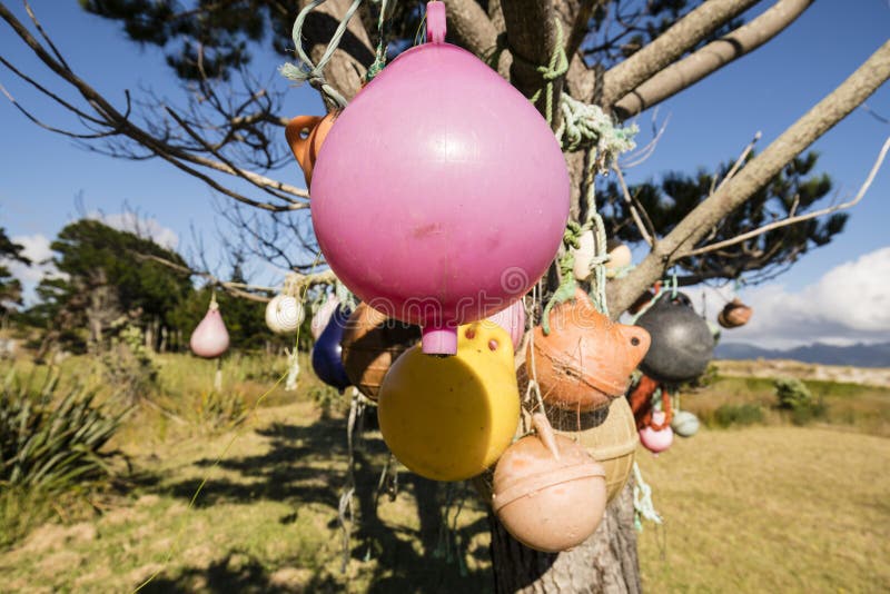 Fishing Float Tree stock image. Image of fishing, beachcomber - 82372769