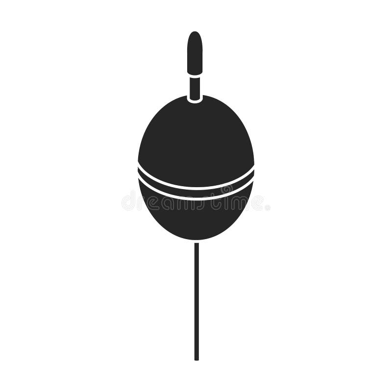 Fishing Float Vector Black Icon. Vector Illustration Fishing Float on ...