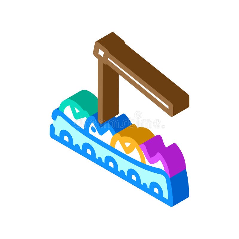 Fishing Game Board Table Isometric Icon Vector Illustration Stock ...