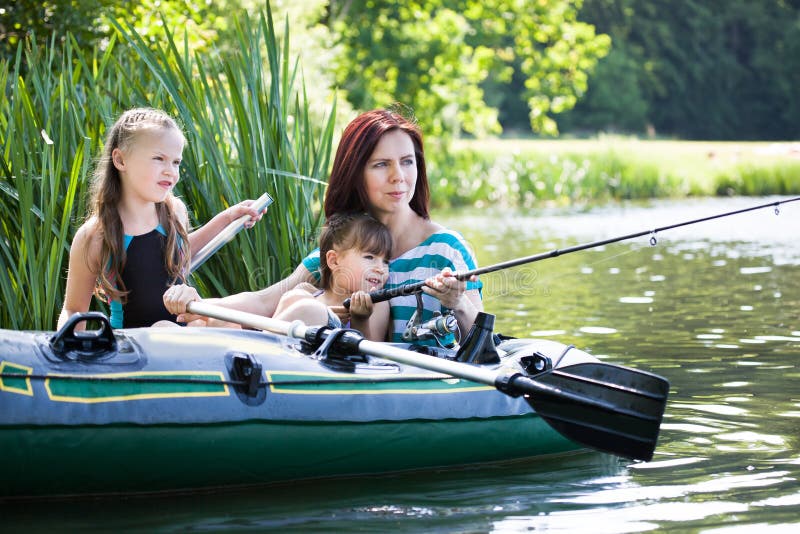 Fishing girls stock photo. Image of nature, girls, tranquil - 25861916