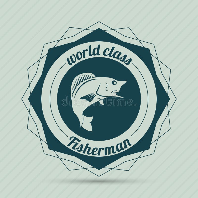 Fishing graphic design stock vector. Illustration of hobby - 82858600