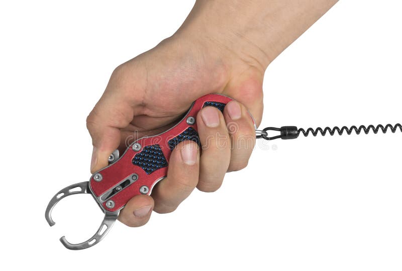Fishing gripper in hand stock photo. Image of holding - 84163896