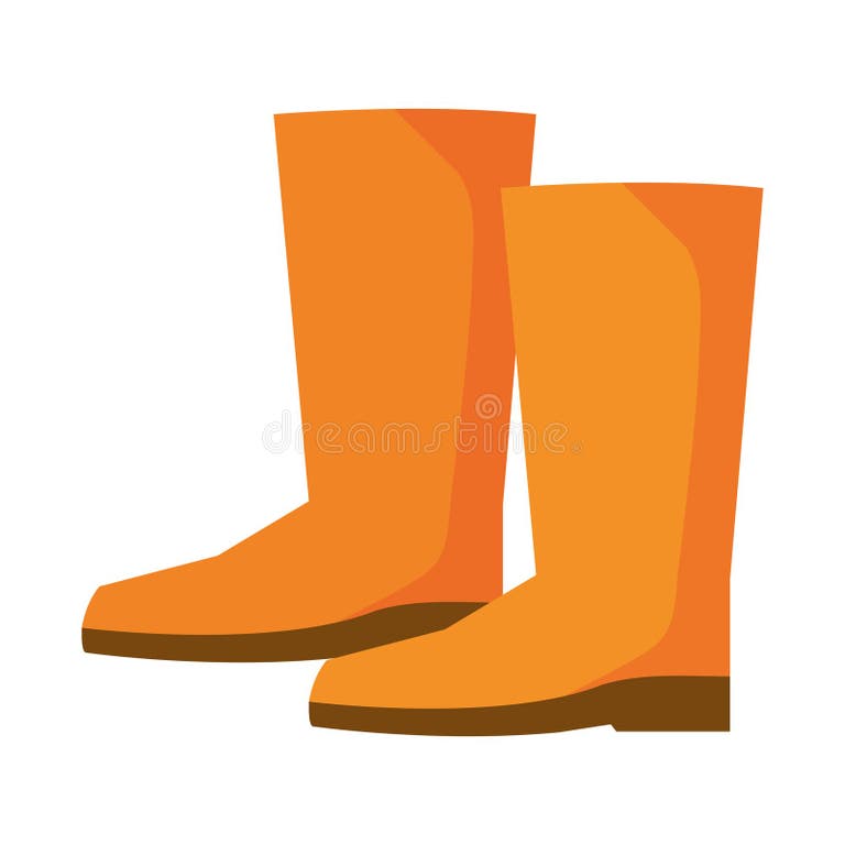 Fishing gum boots isolated stock vector. Illustration of isolation ...