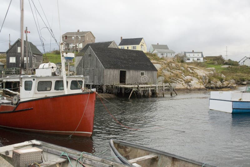 Fishing Harbor stock photo. Image of houses, village - 13178262