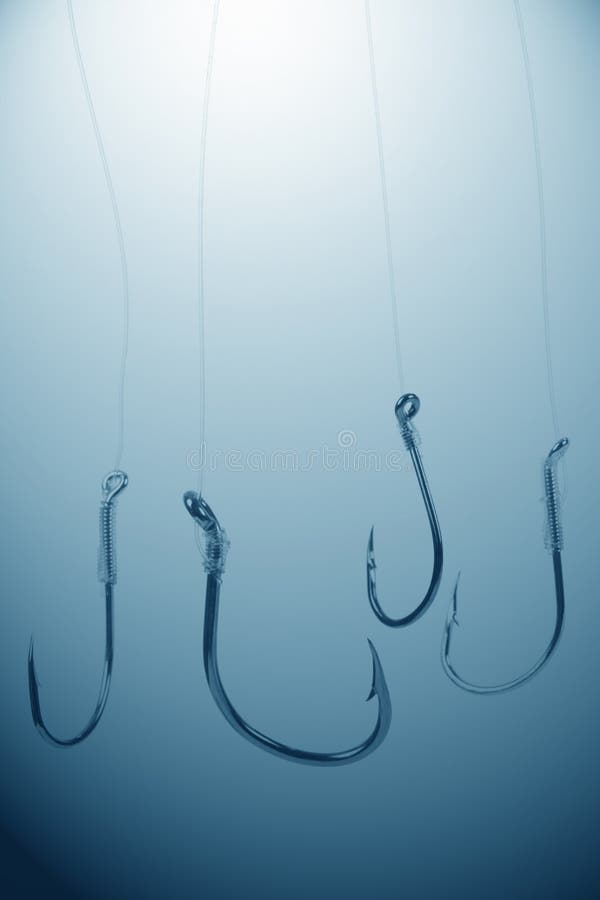 Fishing Hook stock photo. Image of blue, decoy, trapped - 8702904
