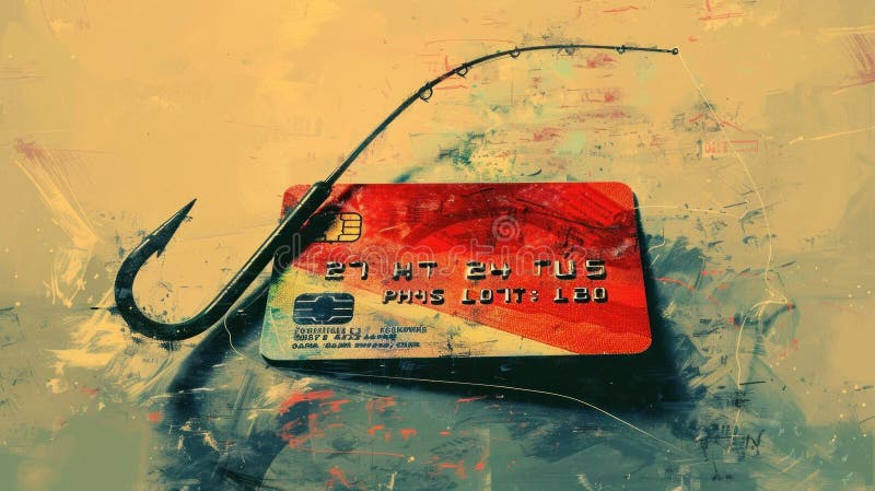A Fishing Hook and a Credit Card, Symbolizing Phishing Attacks and the ...