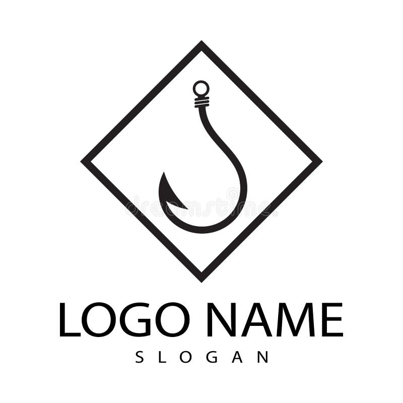 Fishing Hook Icon Design Template Vector Illustration Stock Vector ...