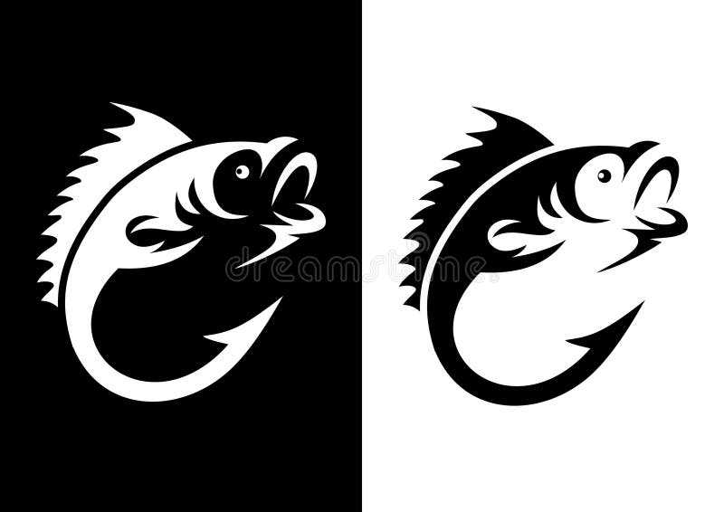 Fishing Hook Icon Silhouette Vector Line Art Illustration Stock Vector ...