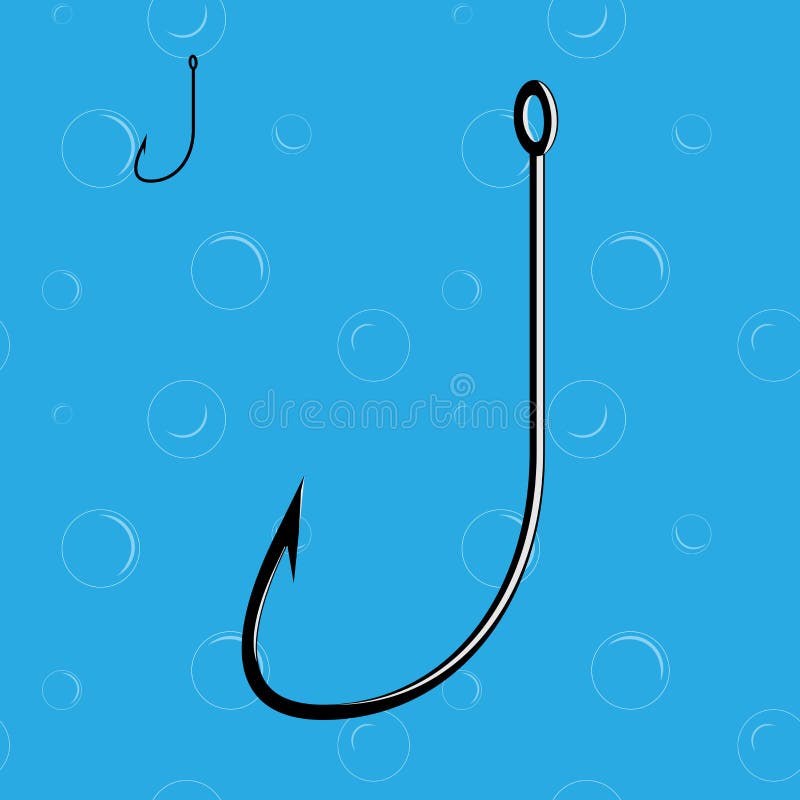 Fishing hook illustration stock vector. Illustration of abstract - 88222085