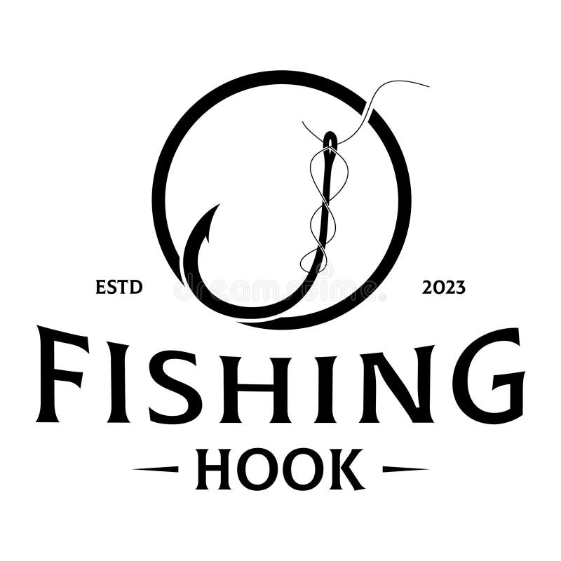 Fishing Hook Logo Design, Fishing Bait, Fishing Shop, Tournament ...