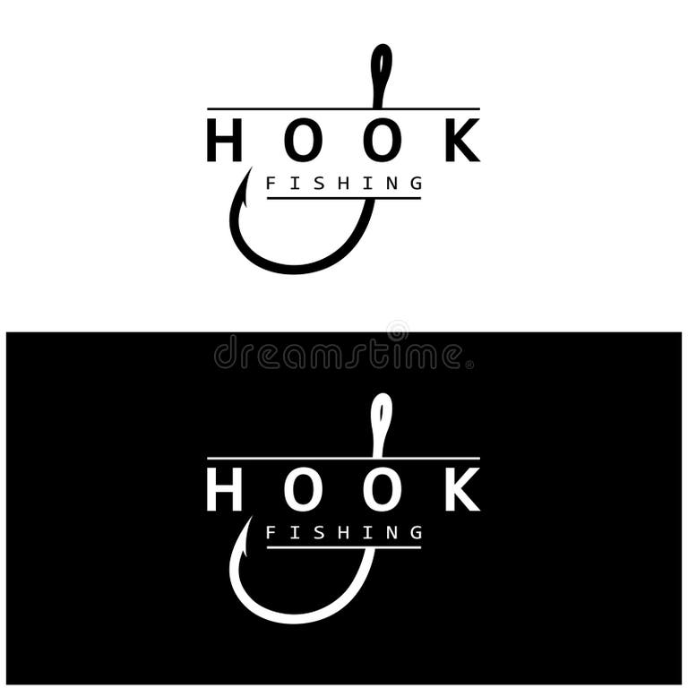 Fishing Hook Logo Design, Fishing Bait, Fishing Shop, Tournament ...