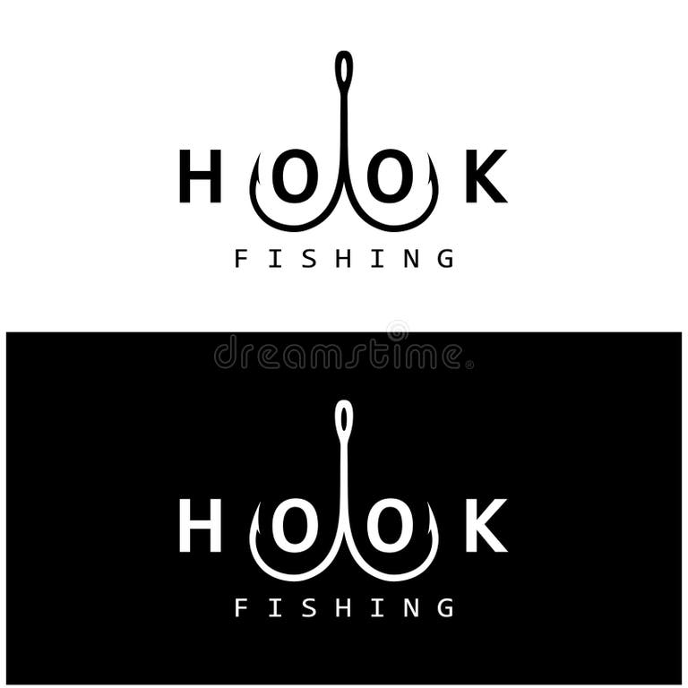 Fishing Hook Logo Design, Fishing Bait, Fishing Shop, Tournament ...