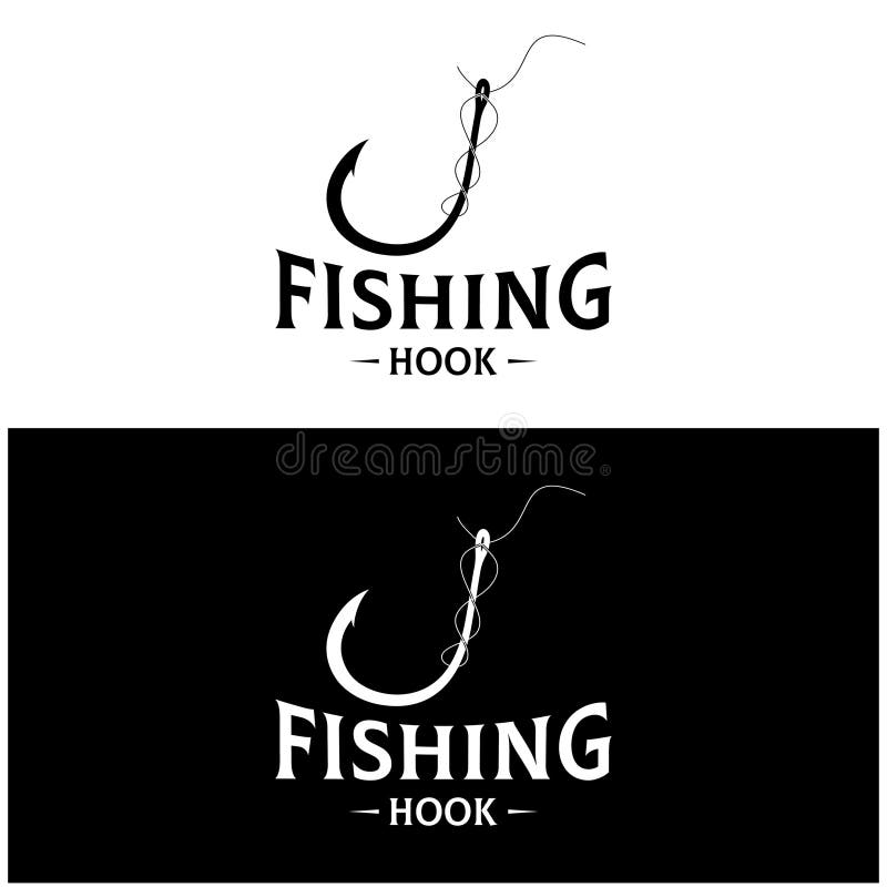 Fishing Hook Logo Design, Fishing Bait, Fishing Shop, Tournament ...
