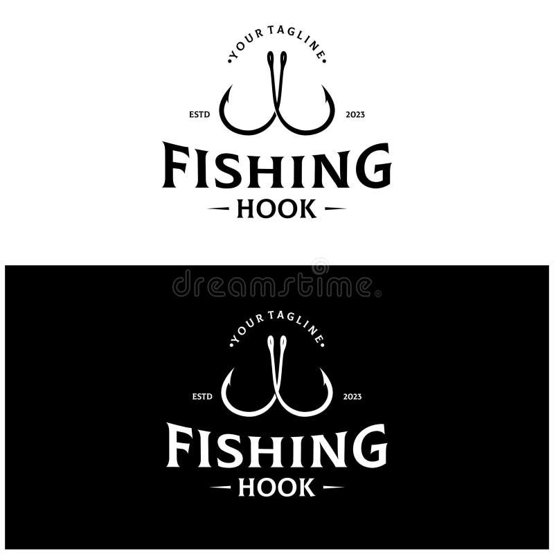 Fishing Hook Logo Design, Fishing Bait, Fishing Shop, Tournament ...