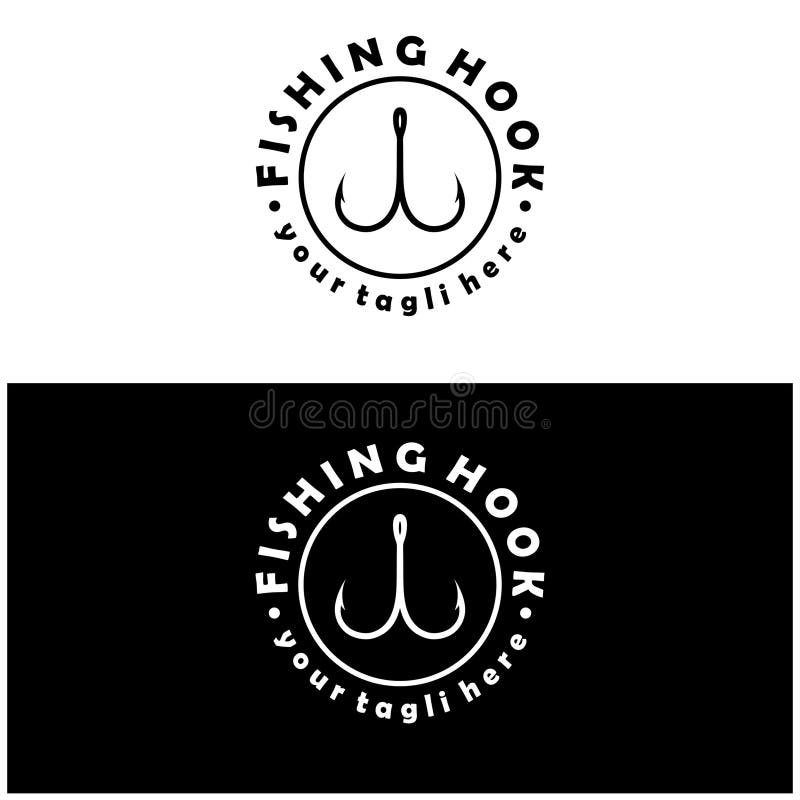 Fishing Hook Logo Design, Fishing Bait, Fishing Shop, Tournament ...