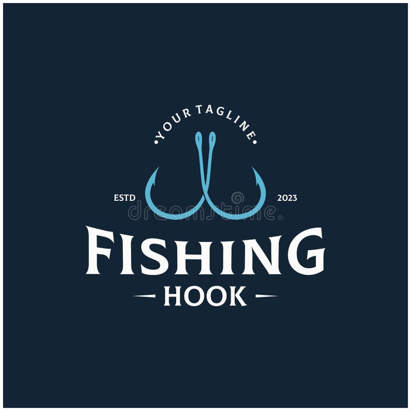 Fishing Hook Logo Design, Fishing Bait, Fishing Shop, Tournament ...