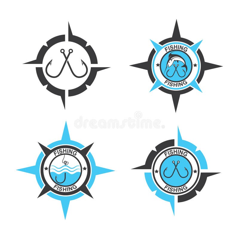 Fishing Logo Design Template. Fishing Logo Bass Fish with Club Emblem ...