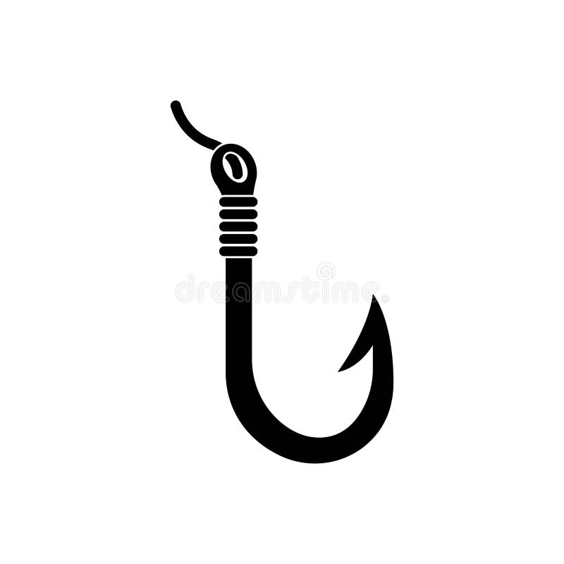Fishing Hook Logo Vector Icon Illustration Design Stock Vector ...