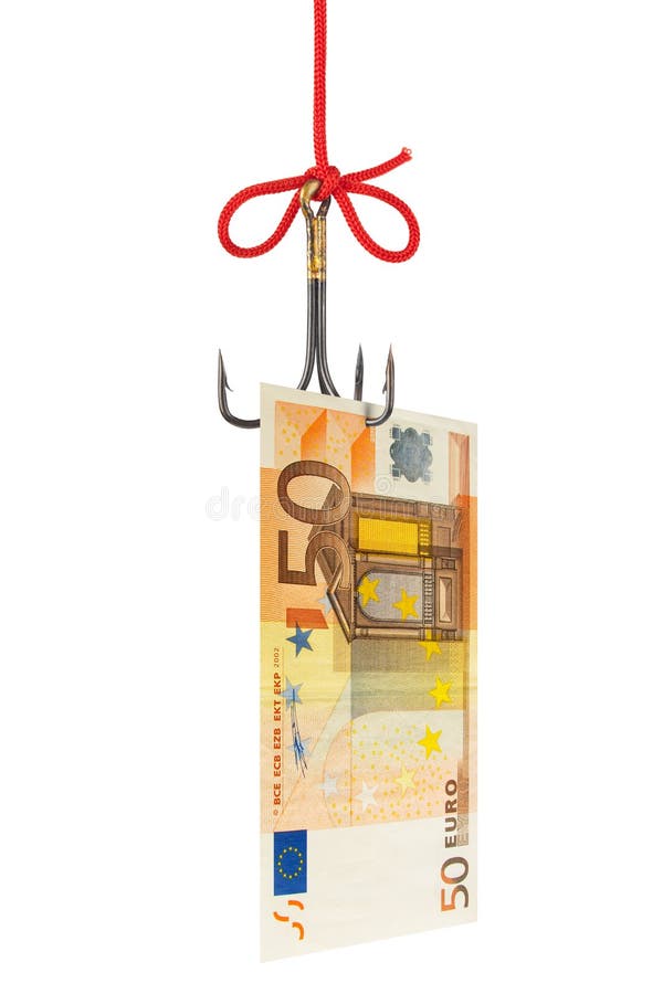 Fishing hook and money stock image. Image of business - 27785871