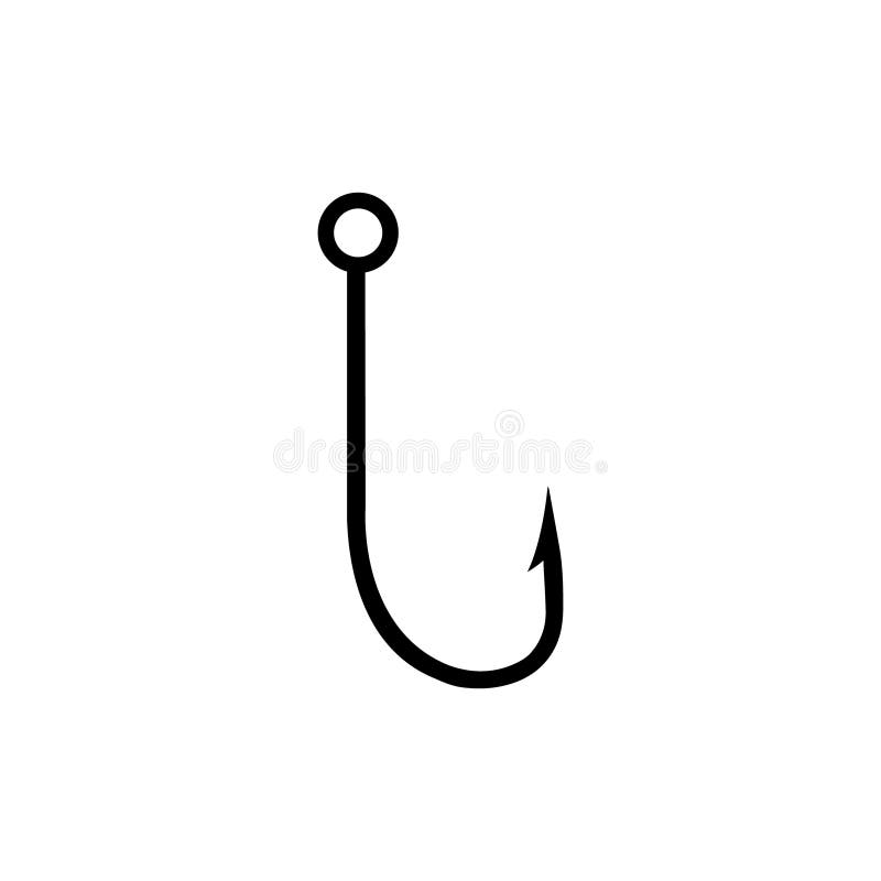 Black Fishing Hook Stock Illustrations – 11,413 Black Fishing Hook ...
