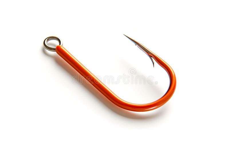 Fishing Hook on White Background Stock Image - Image of isolated ...