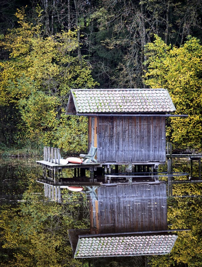 Fishing hut stock photo. Image of idyllic, wooden, lake - 37007148