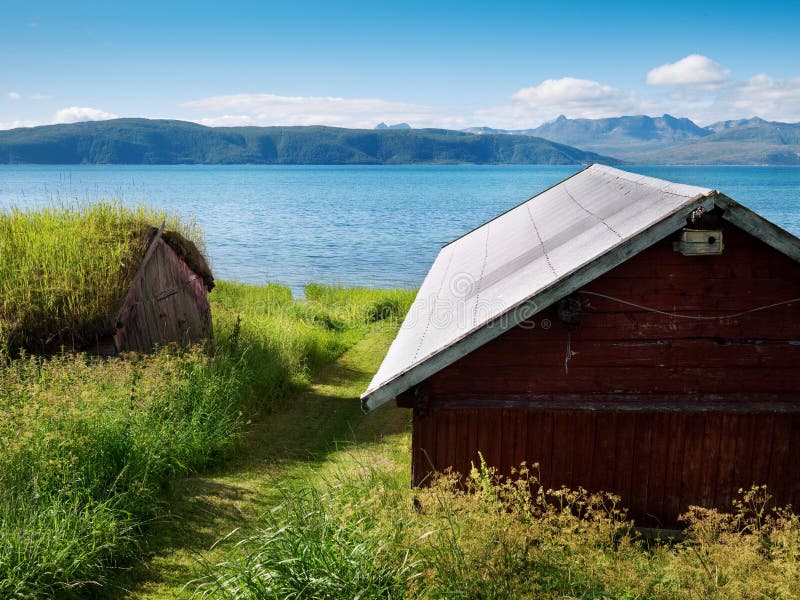 Fishing huts stock photo. Image of scenic, summer, landscape - 26542450