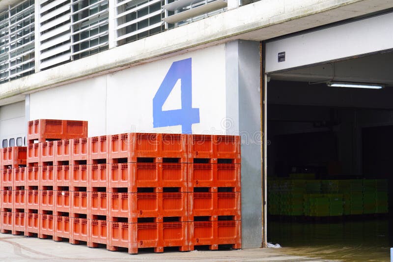 Fishing Industry. Loading Dock for Fish from Fishing Vessels at Fish ...