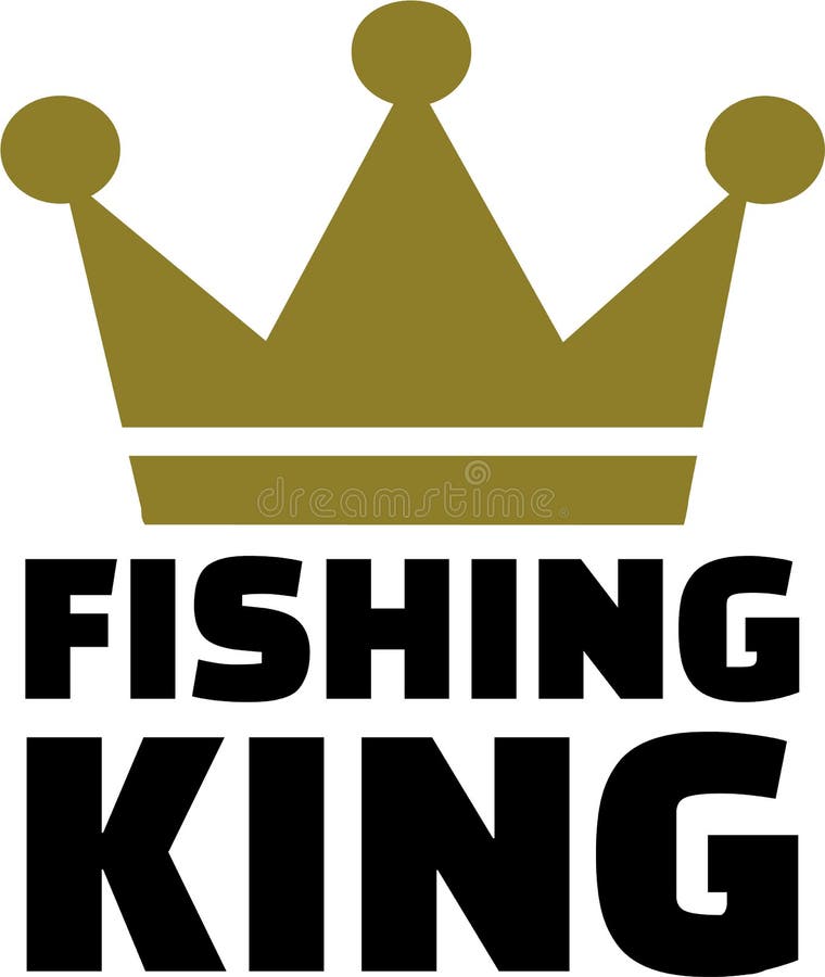 Fishing King stock vector. Illustration of fish, nature - 85851228