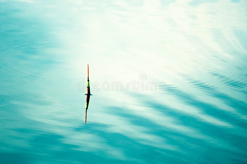 Fishing on the Lake. Blue Water. Float in the Water Stock Image - Image ...
