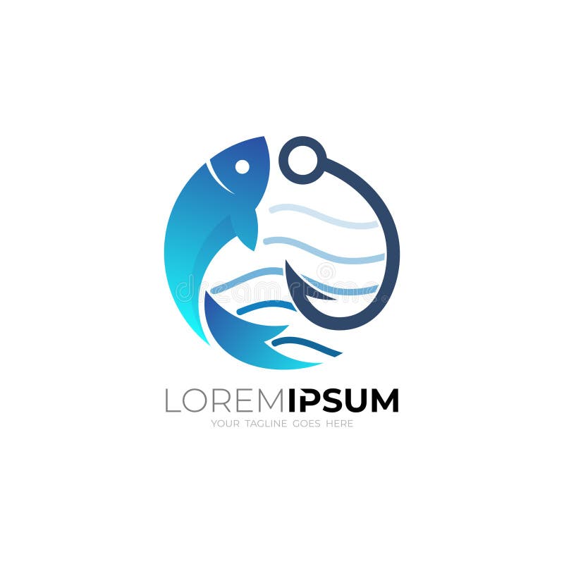 Fishing Logo Vector, Blue Marlin Fish Icon Logo Vector Stock Vector ...