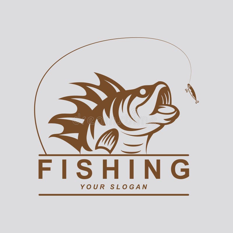 Fishing logo vector stock vector. Illustration of tuna - 277468072