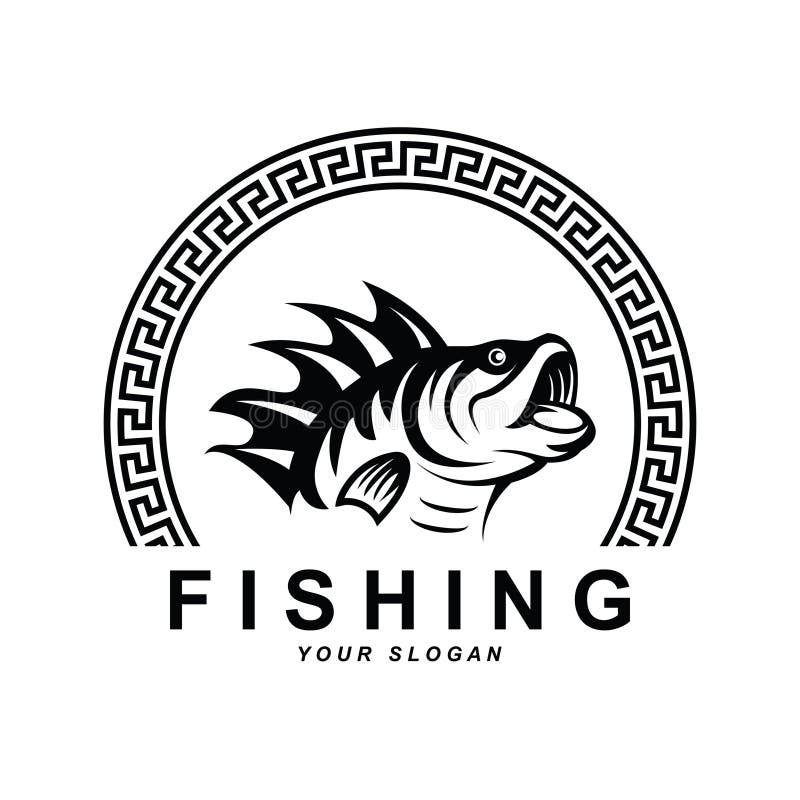 Fishing logo vector stock vector. Illustration of blue - 277468110