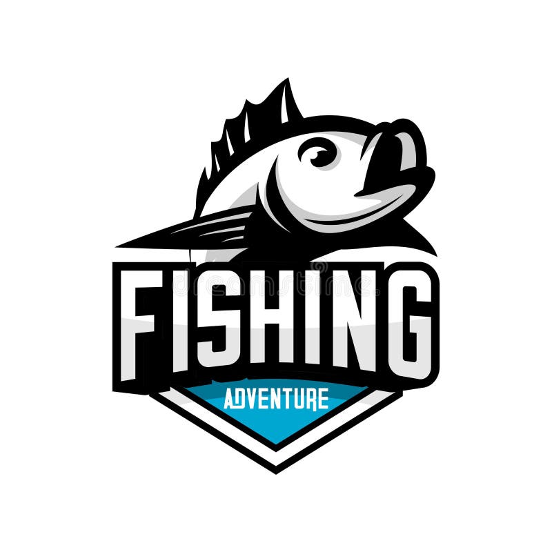 Fishing logos stock vector. Illustration of salmon, river - 251259409